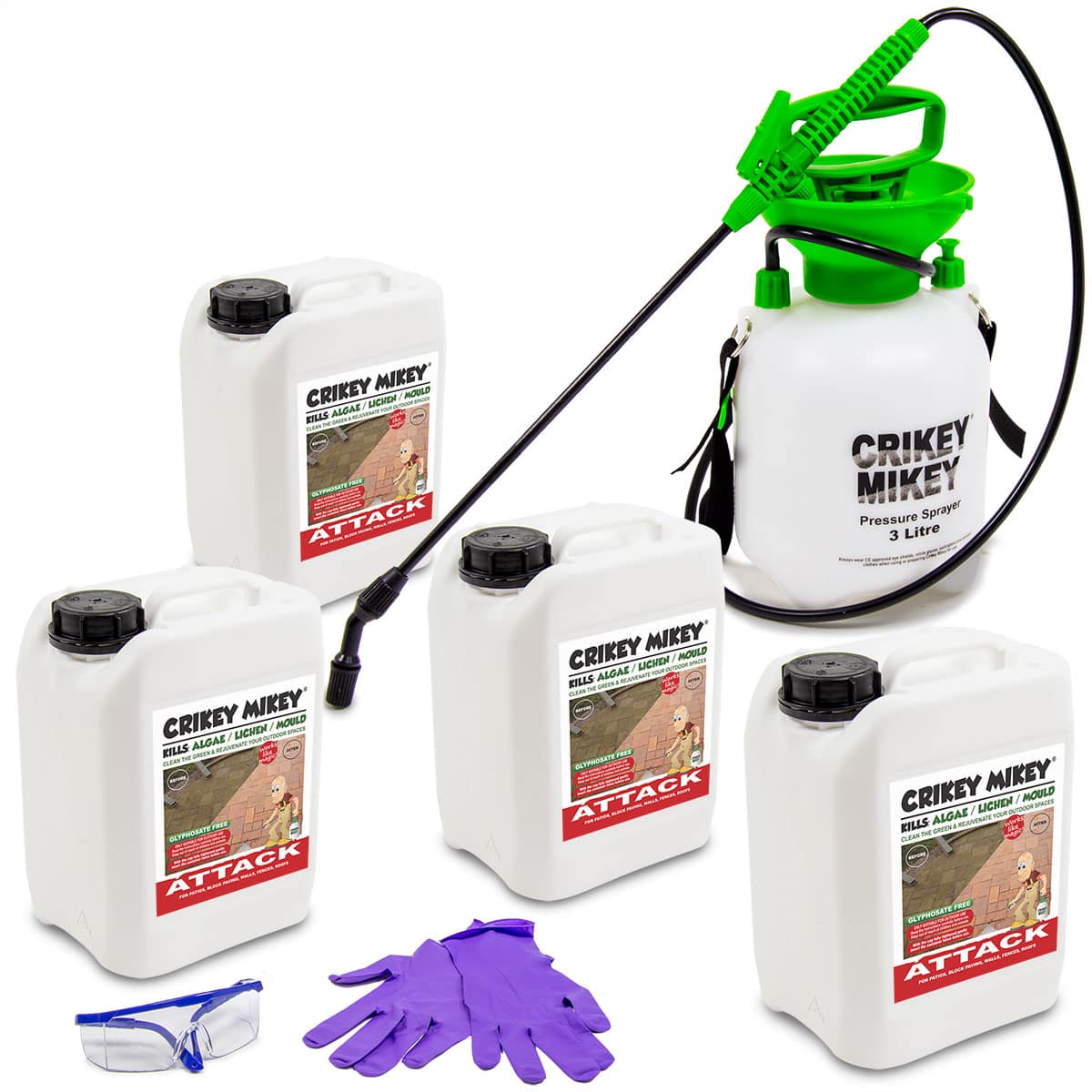 Crikey Mikey Attack Outdoor Cleaning Wizard Kit 20 Litres - Crikey Mikey