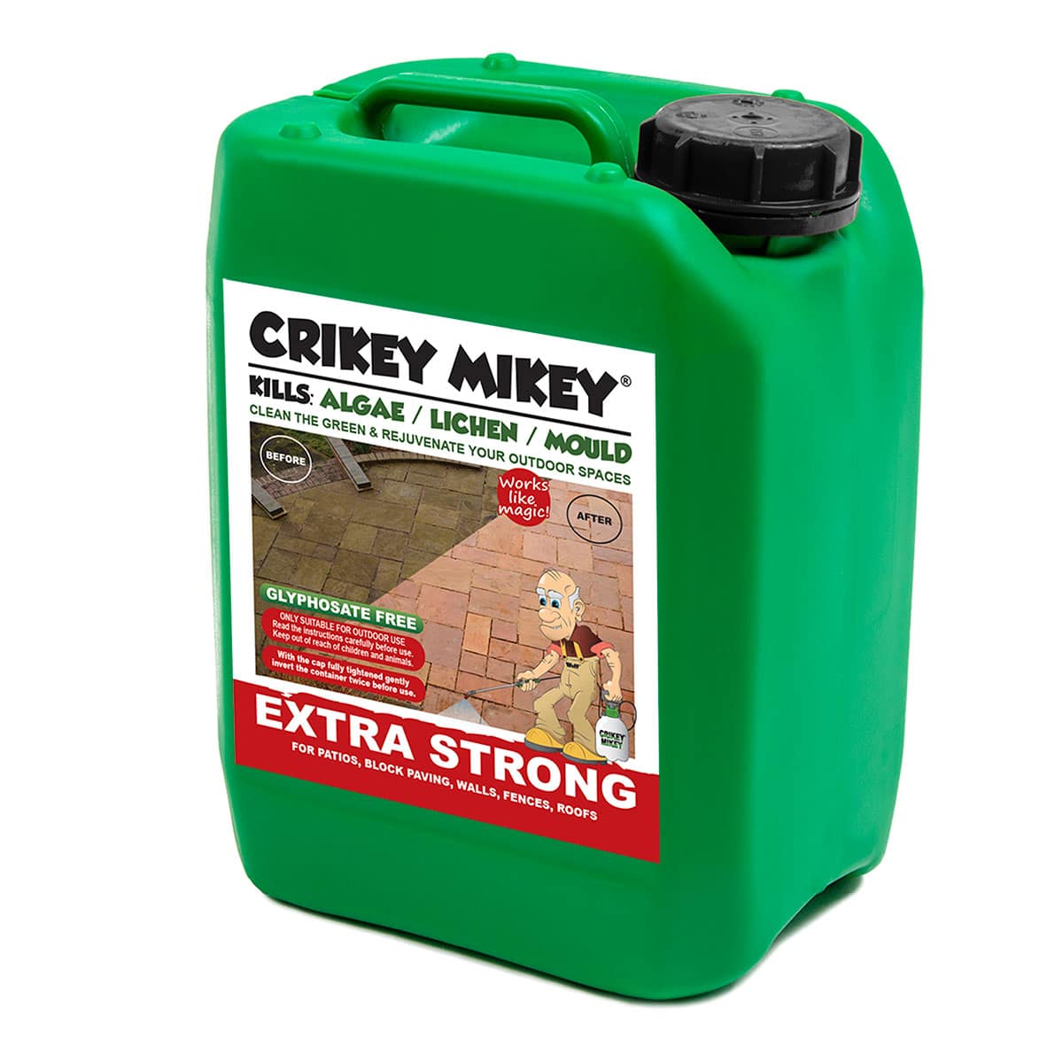 Crikey Mikey Extra Strong Outdoor Cleaning Wizard Top-Up 5 Litres ...